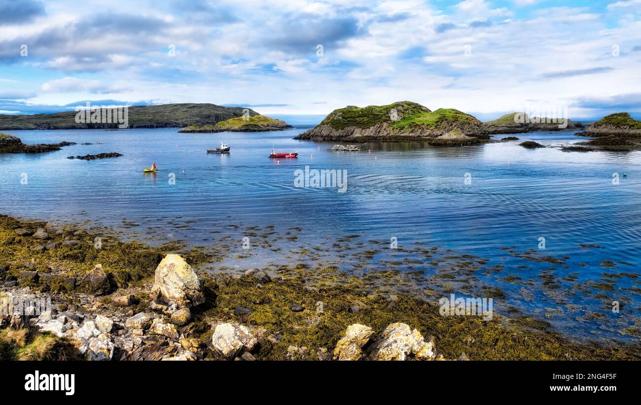 Handa Island from the shore at Tarbet Stock Photo - Alamy