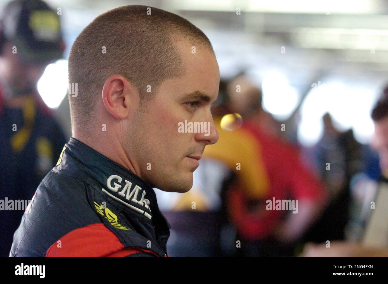 Casey Mears is shown before qualifying for the NASCAR Nextel Cup series ...