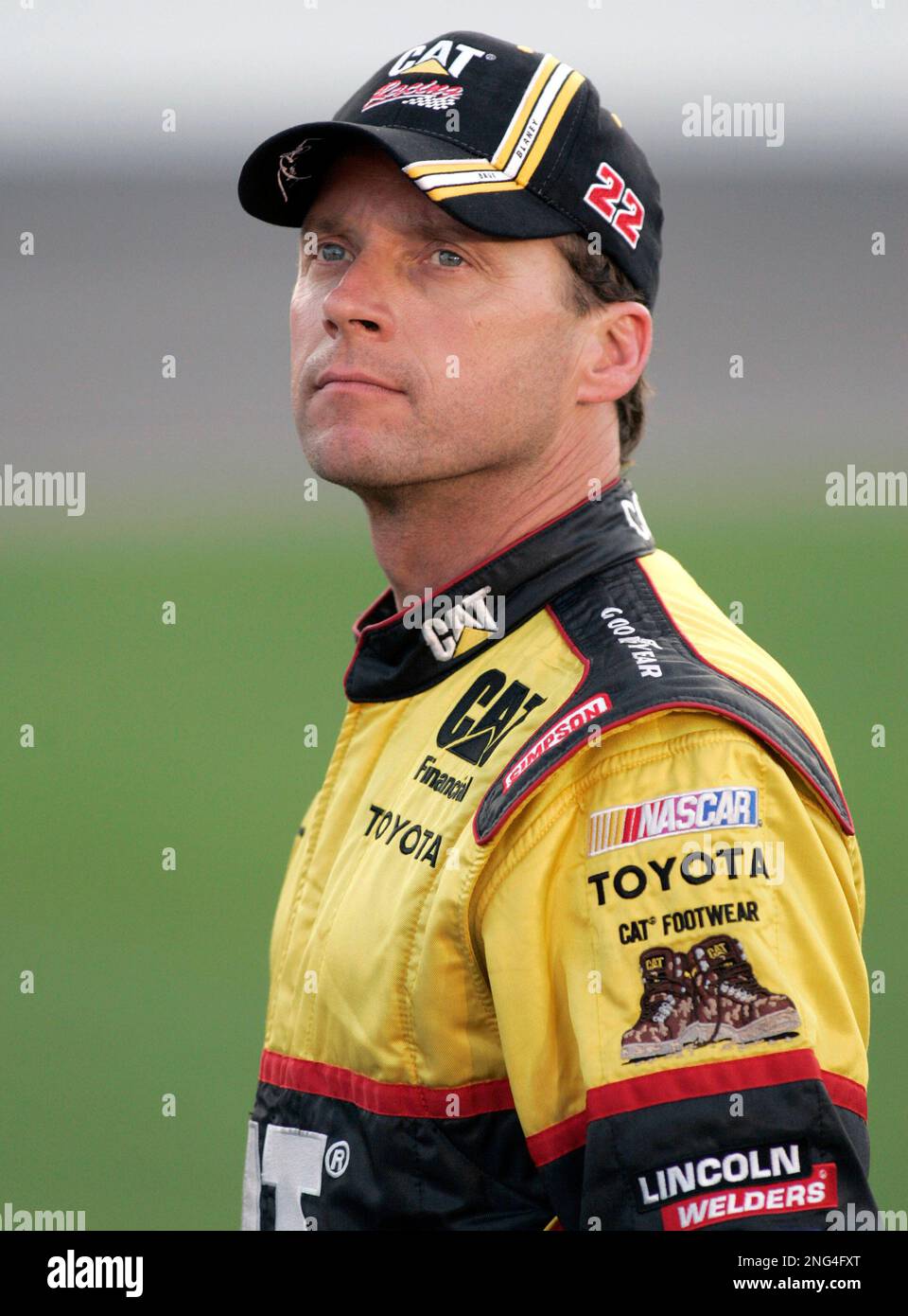 Dave Blaney is shown before qualifying for the NASCAR Nextel Cup series ...