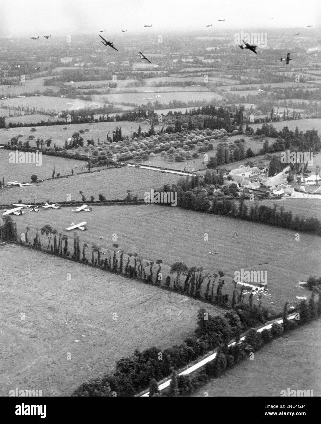Here is a cross section of the massive glider operations during the ...