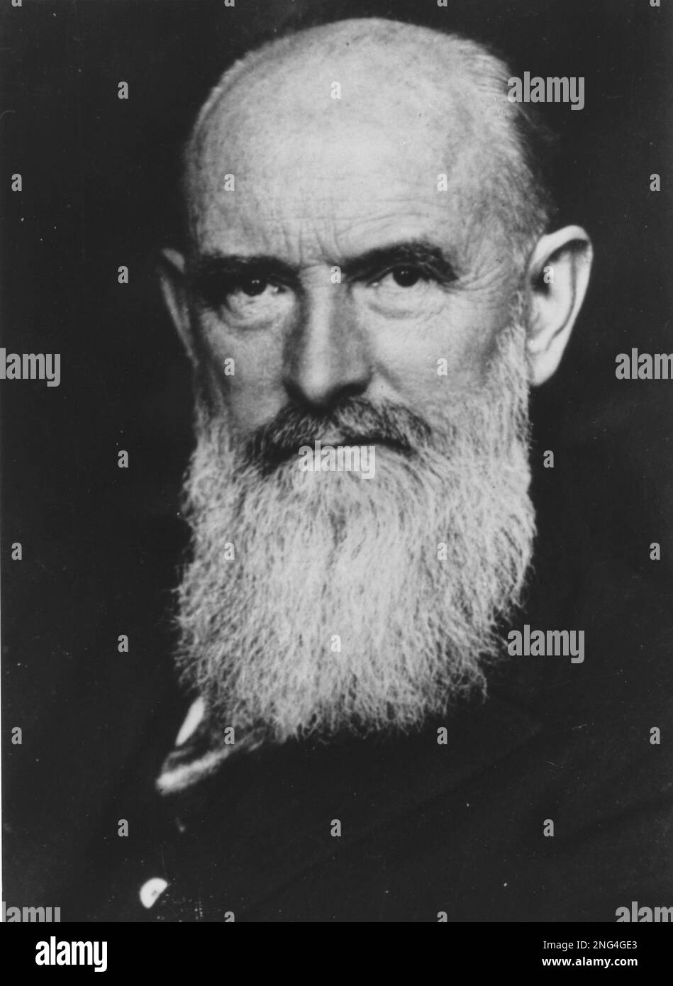 Portrait of German inventor Robert Bosch (1861 -1942) shot in the ...