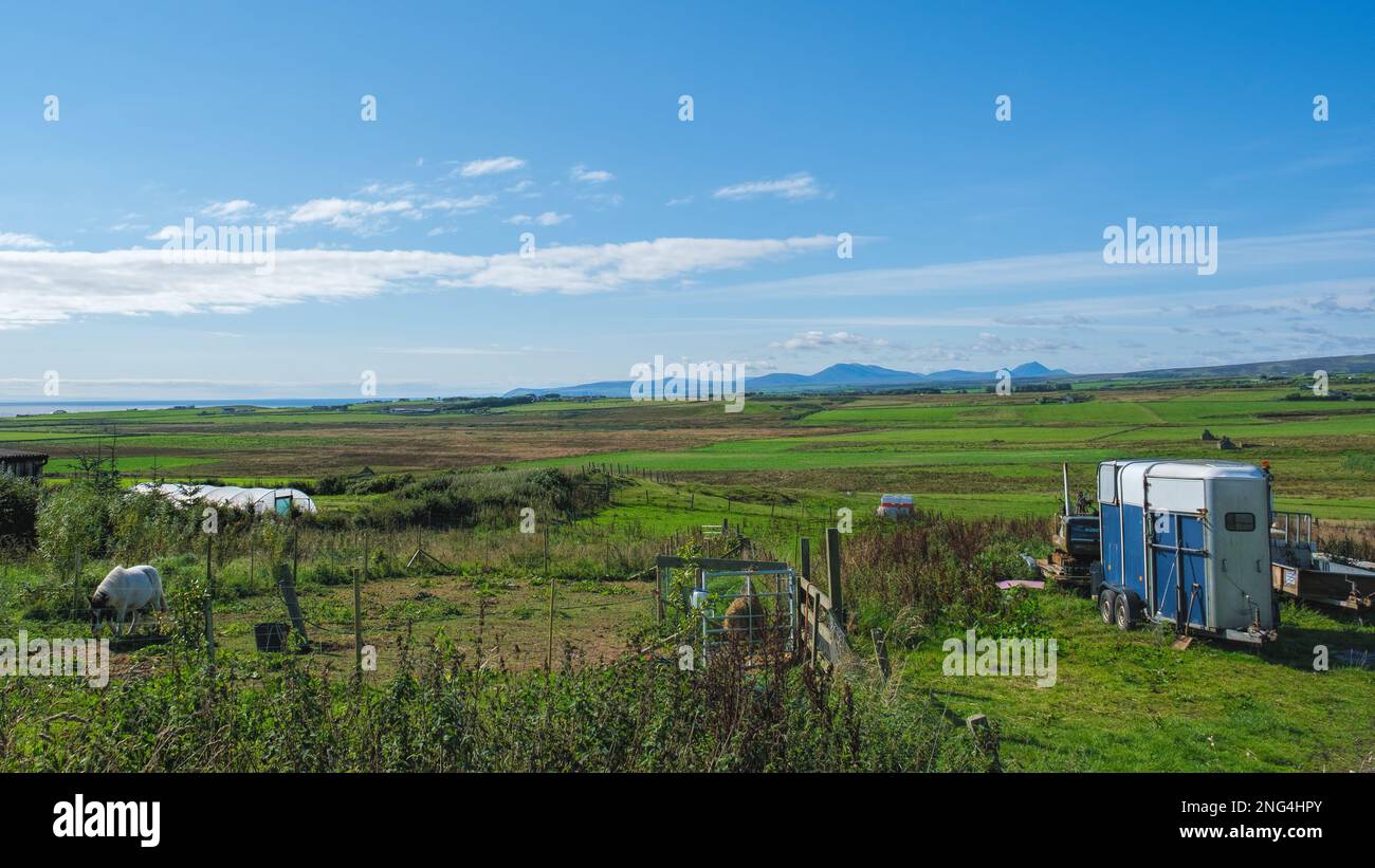 Bardintulloch broch, Upper Clyth broch, site of ruins Stock Photo - Alamy
