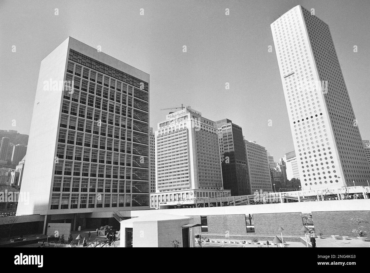 Prominent buildings on Hong Kong's horizon are from left: City Hall ...