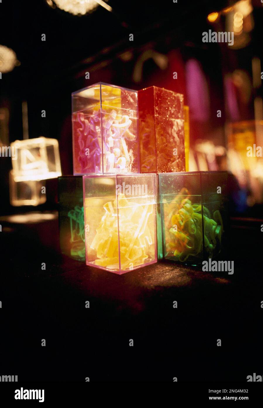 Several Illuminated installation pieces give off a psychedelic glow at ...