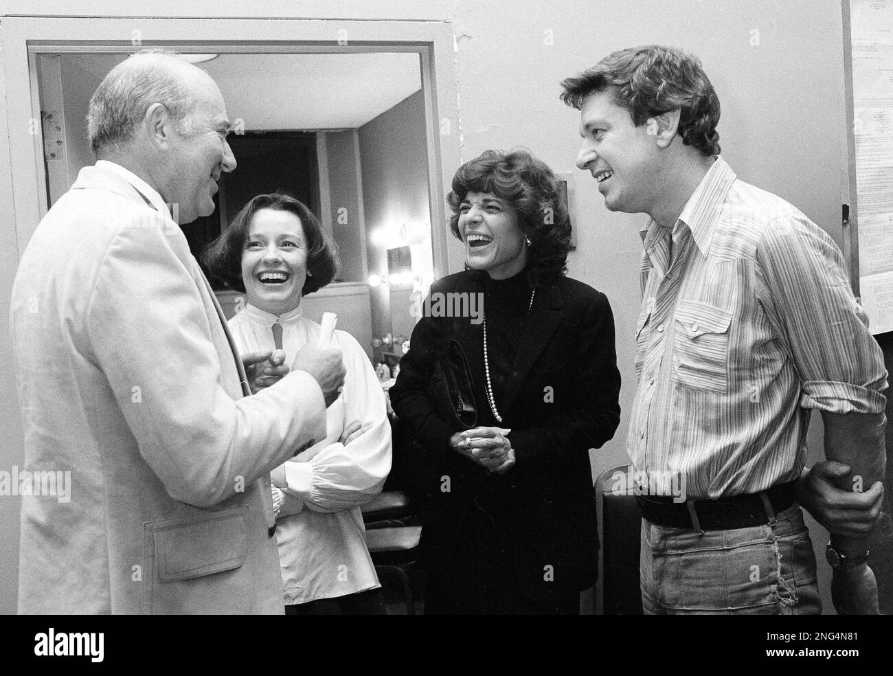 American actor Carl Reiner, left, and American actress Anne Bancroft ...