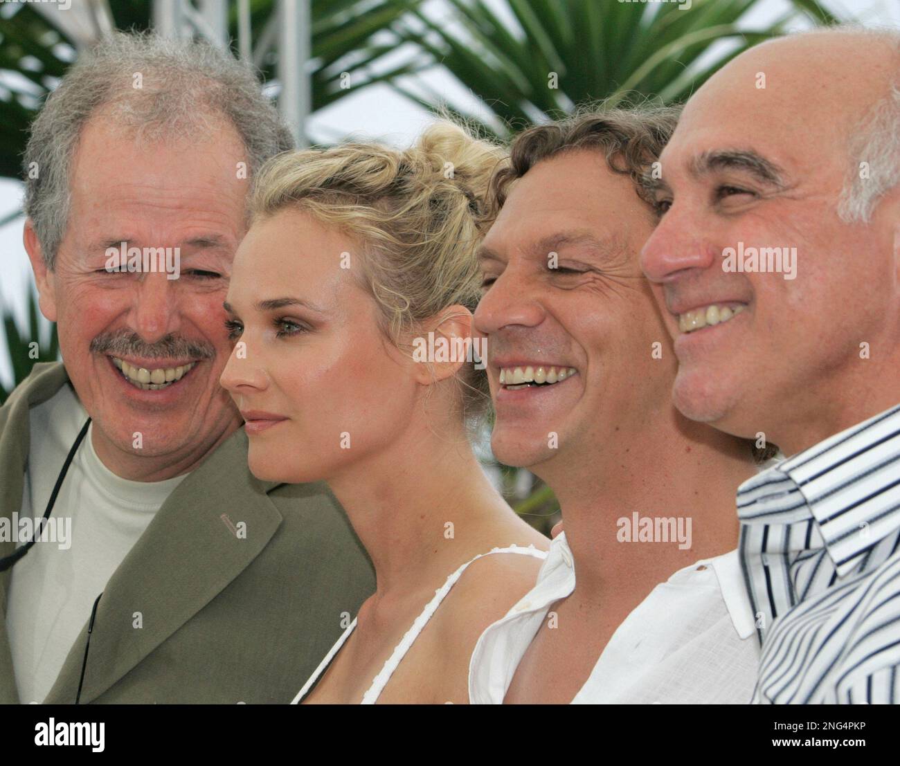 Canadian director Denys Arcand, left, German actress Diane Kruger ...