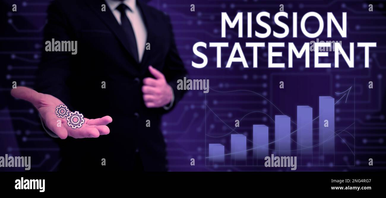 Inspiration showing sign Mission Statement. Business concept Formal ...