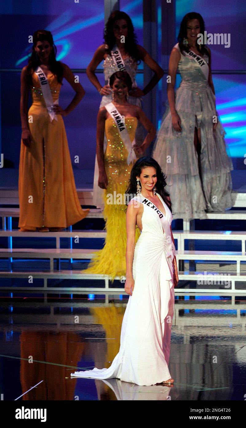 Miss Mexico Rosa Maria Ojeda performs during preliminary judging of the ...