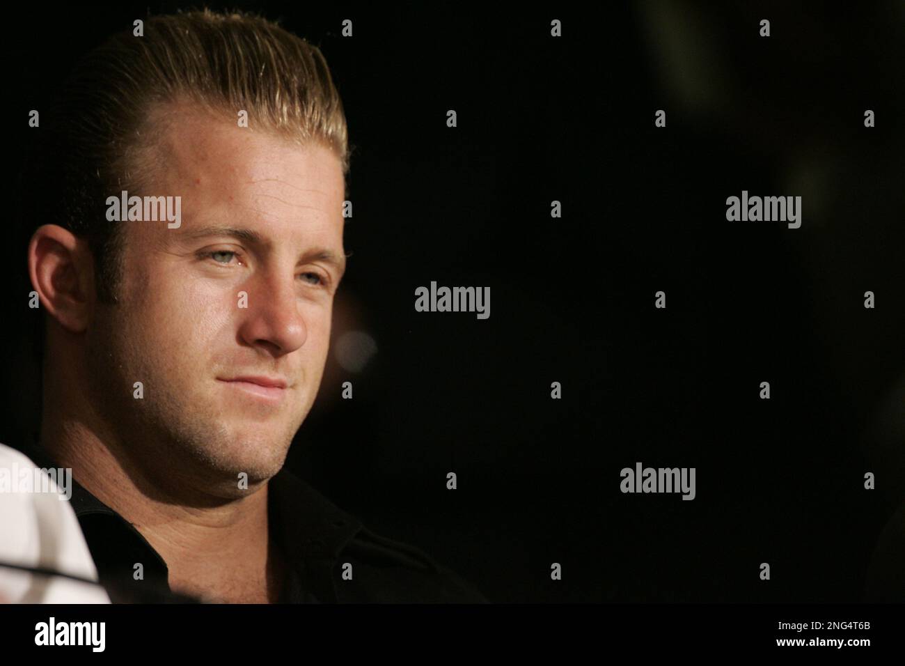 American actor Scott Caan pauses while speaking during a press ...