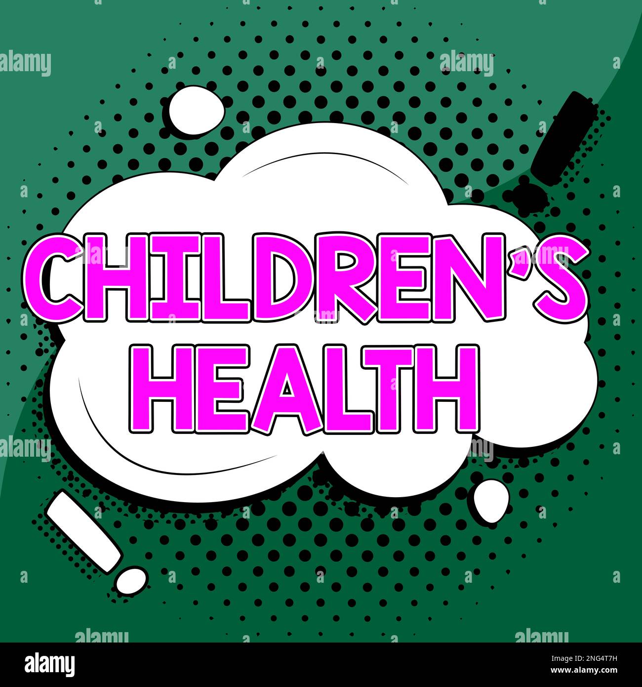 Sign displaying Children's Health. Internet Concept kid condition of ...