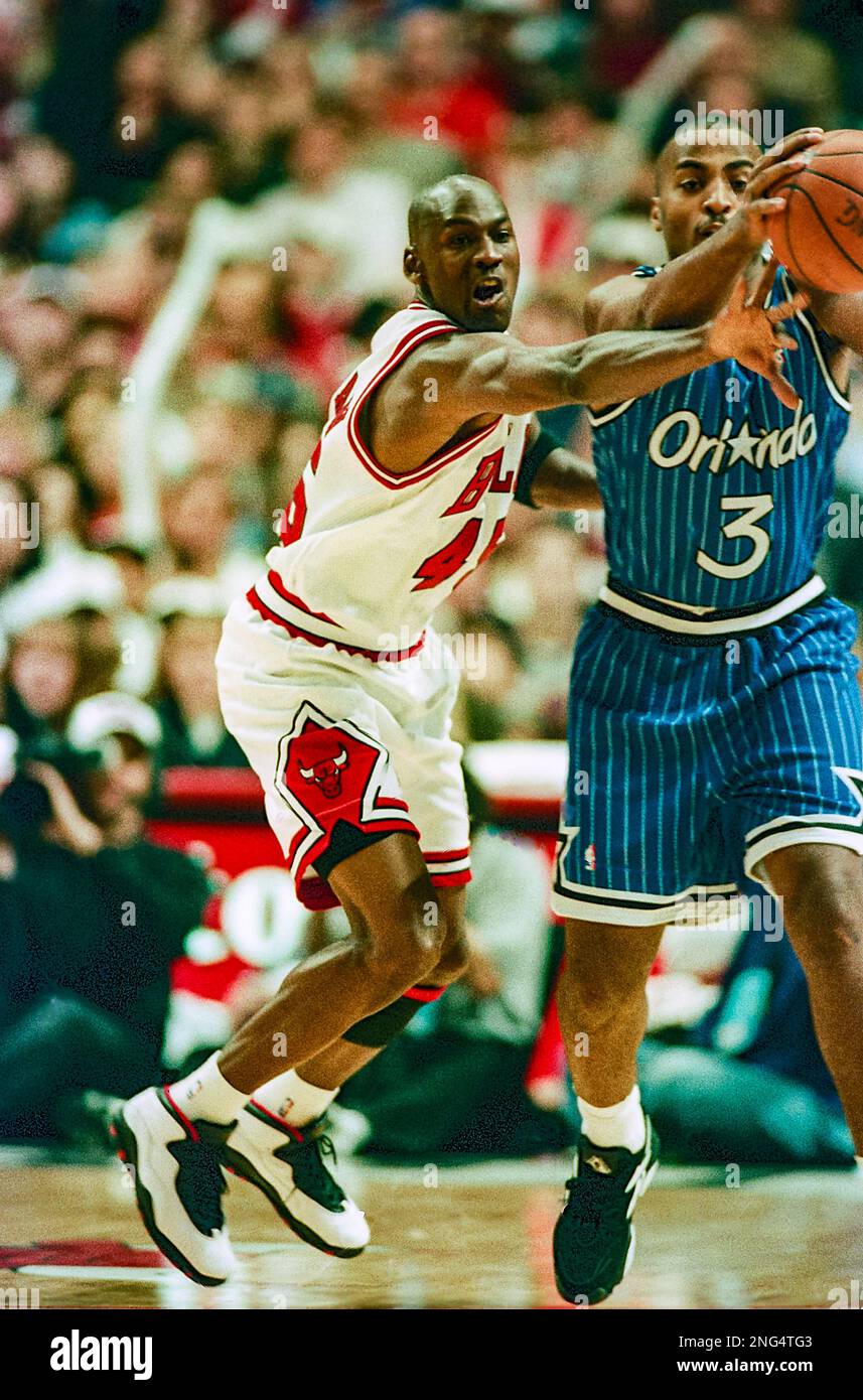 Basketball NBA Michael Jordan, Chicago Bulls in 1995 Stock Photo - Alamy
