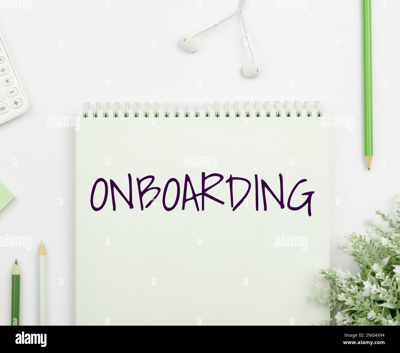 Text showing inspiration Onboarding. Business idea Action Process of ...