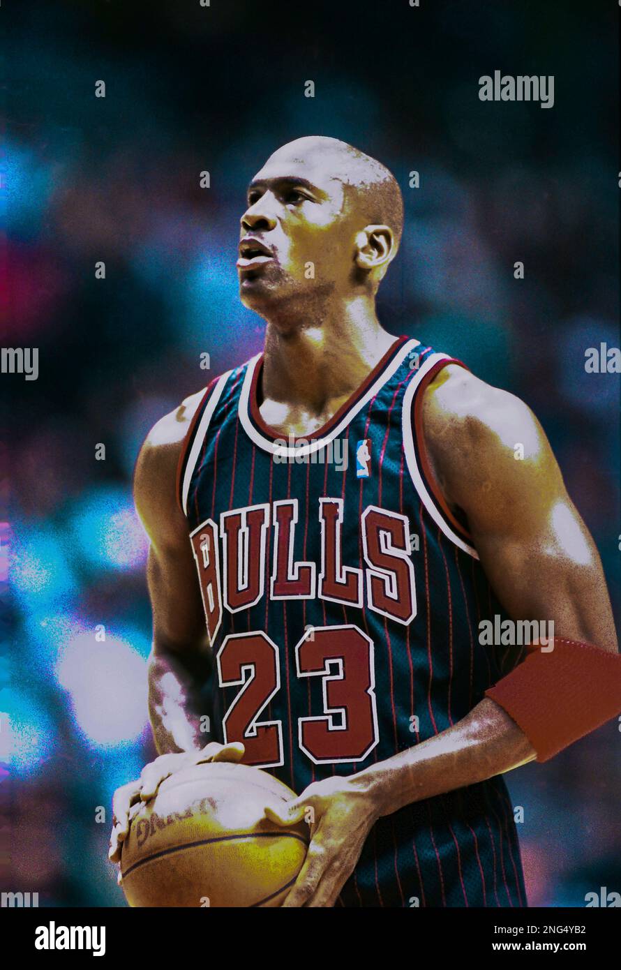 Basketball NBA Michael Jordan, Chicago Bulls in 1995 Stock Photo - Alamy