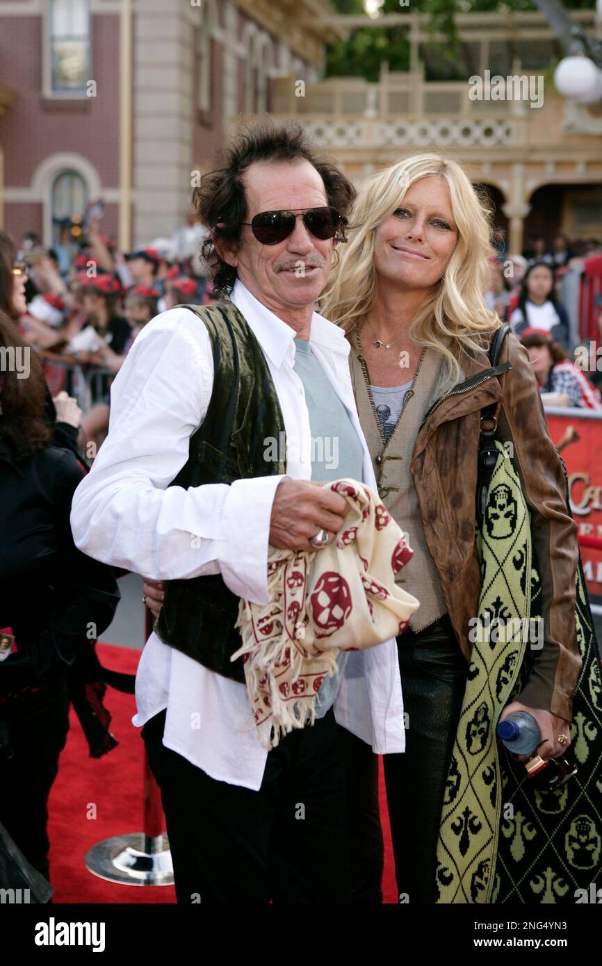 Keith Richards, left, and wife, Patti Hansen, arrive at the premiere ...