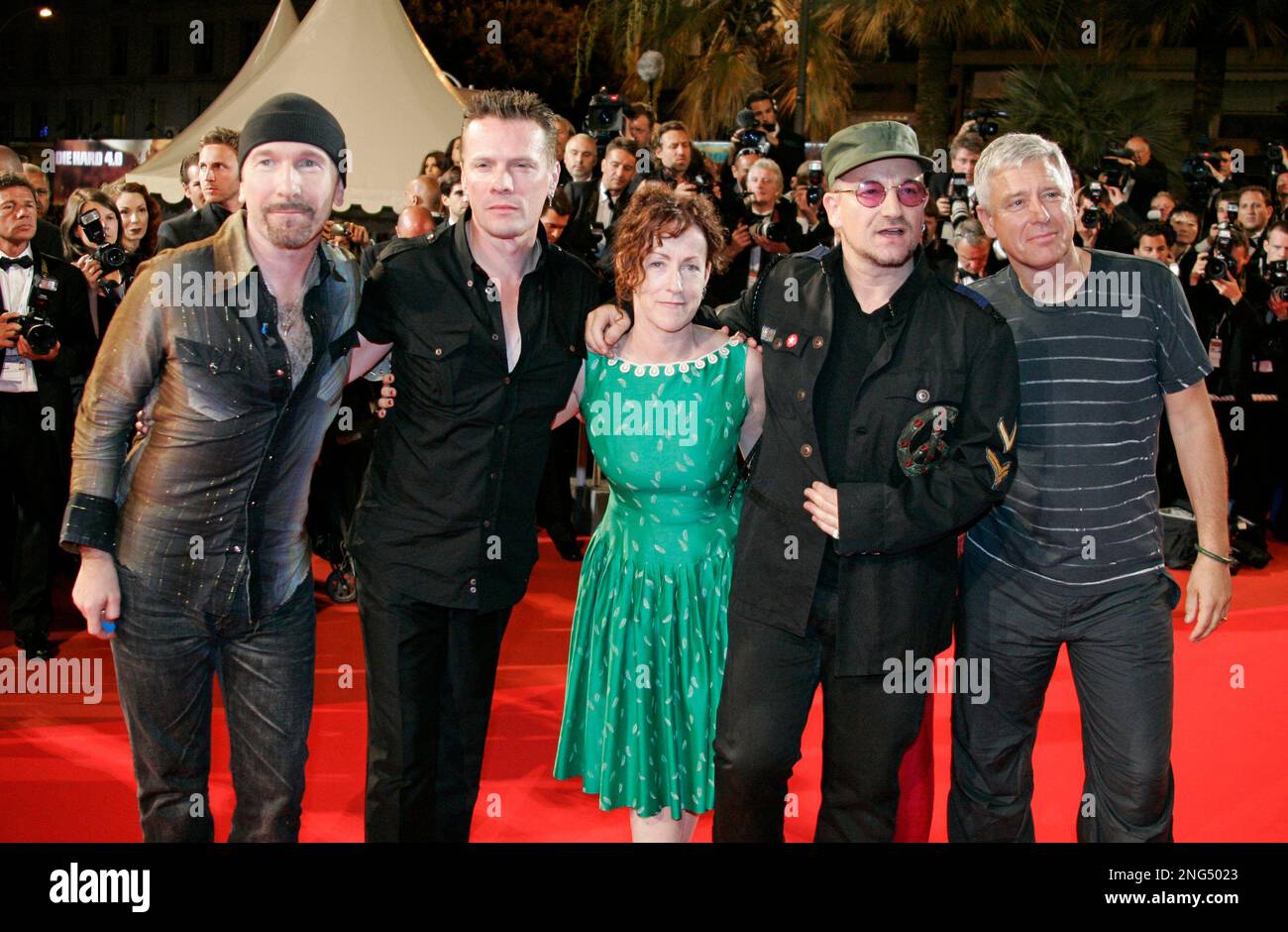 U2 members, left to right, The Edge, Larry Mullen Jr., Bono and Adam ...