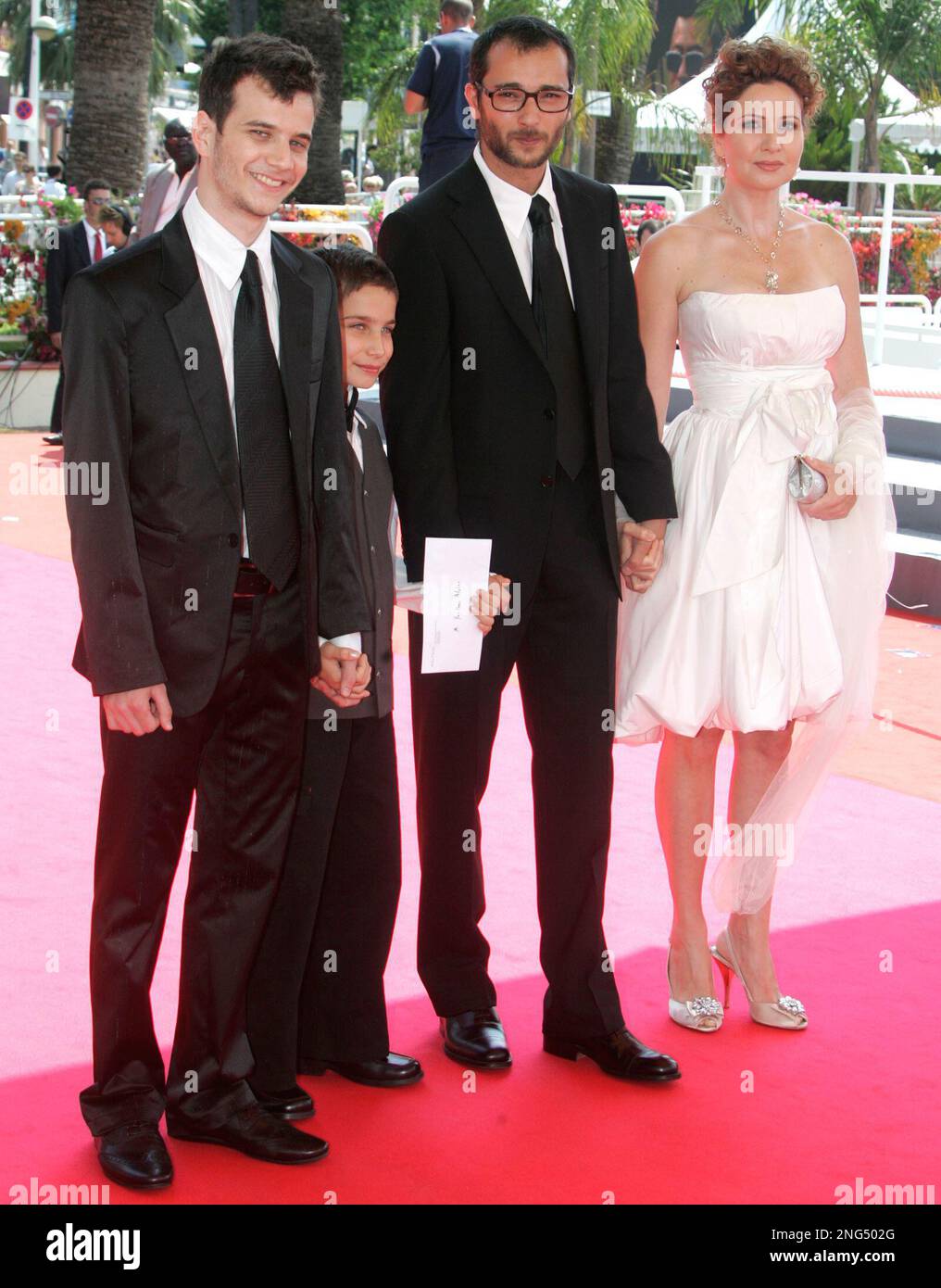 French director Raphael Nadjari, second from right, arrives with ...