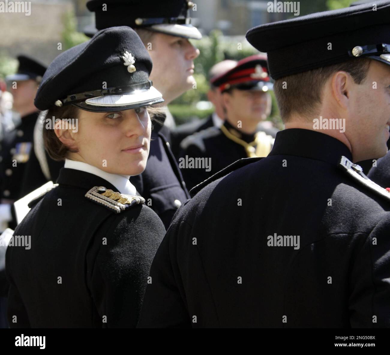 Captain Alison Sefton, during a parade on Friday, May 18, 2007, is the ...