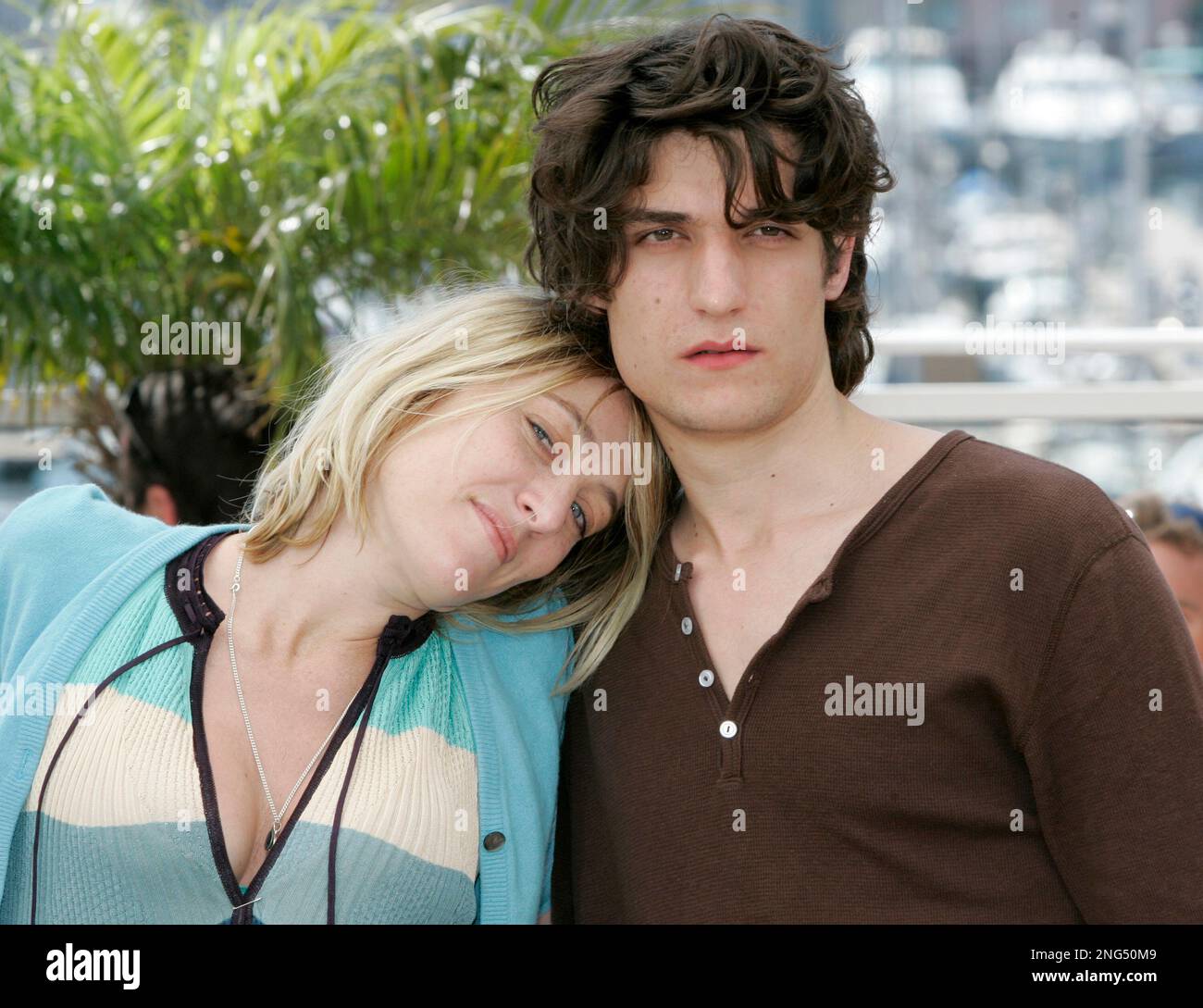 Italian director Valeria Bruni-Tedeschi, left, and French actor Louis ...