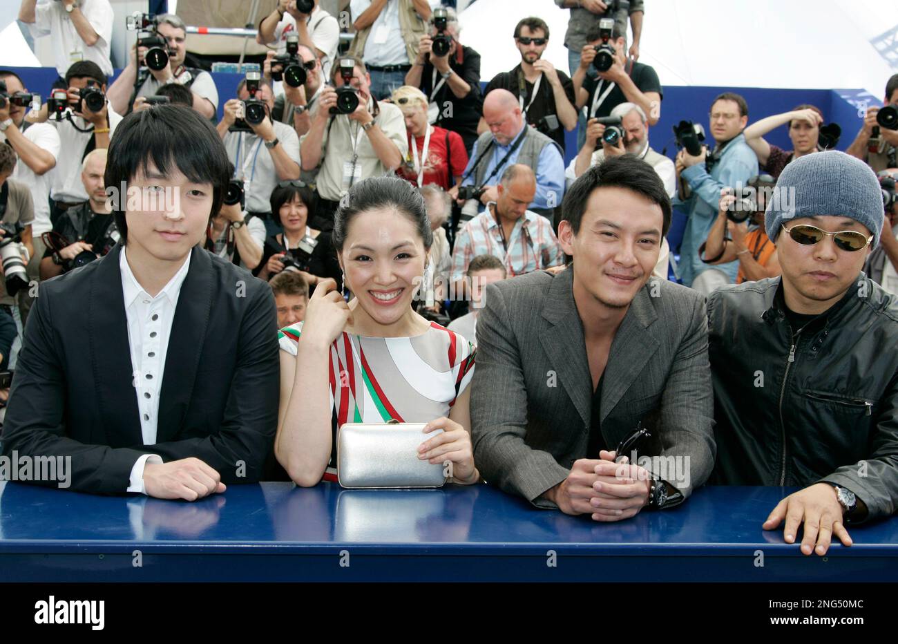 From left, Korean actor In-Hyung Kang, Korean actress Zia, Taiwanese ...
