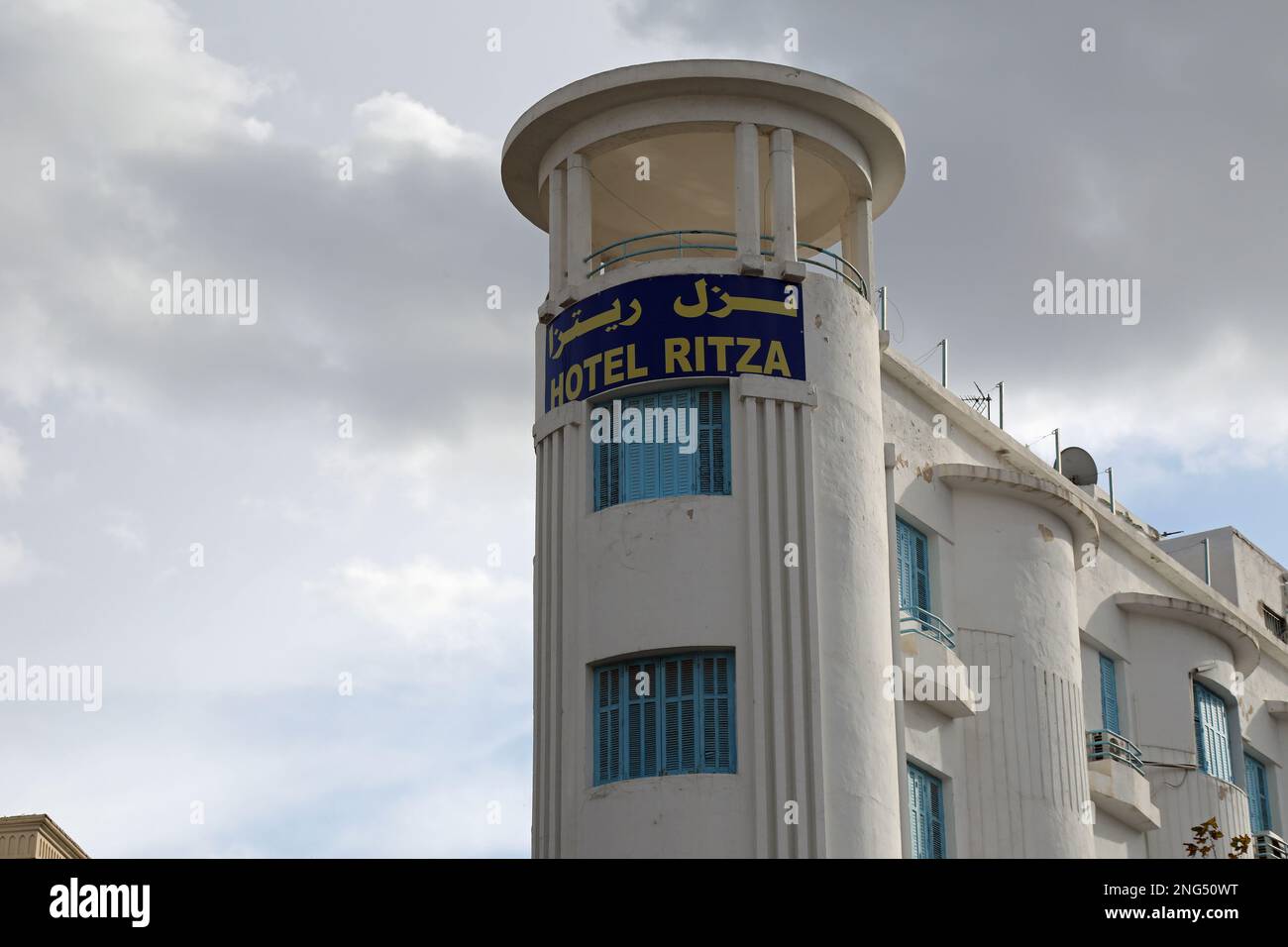 Hotel Ritza in Tunis Stock Photo - Alamy