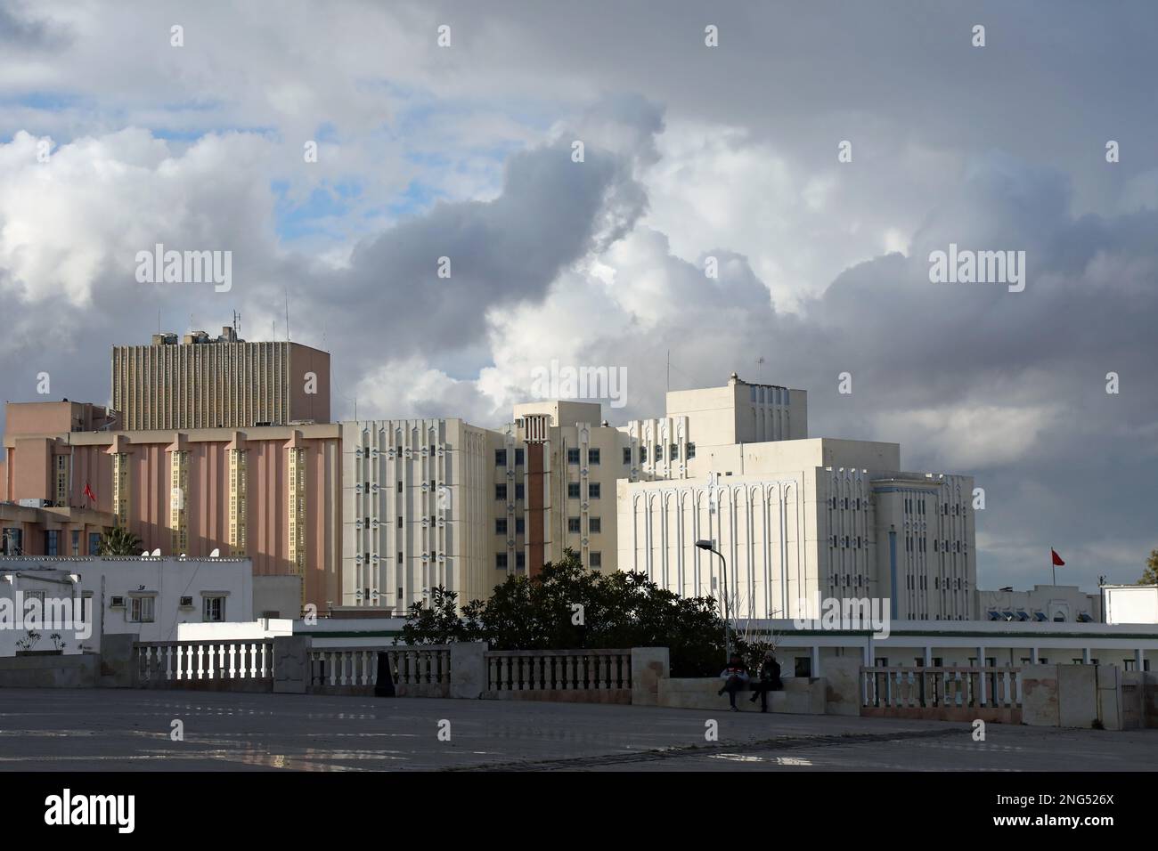 View of buildings in Tunis from Kasbah Square Stock Photo - Alamy