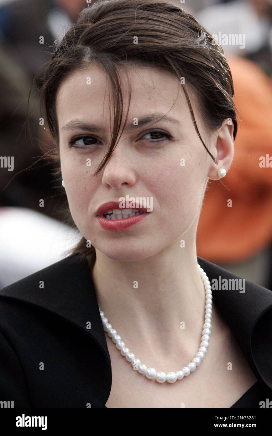 Romanian actress Laura Vasiliu poses during a photo call for the film ...