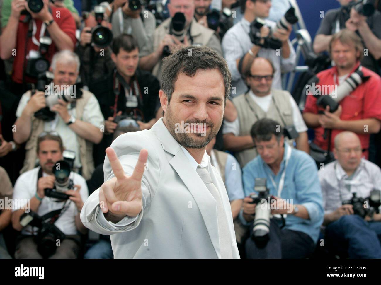 American actor Mark Ruffalo poses during a photo call for the film ...