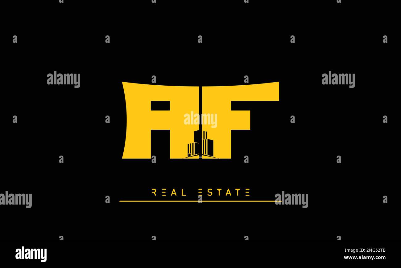 Af real estate logo hi-res stock photography and images - Alamy