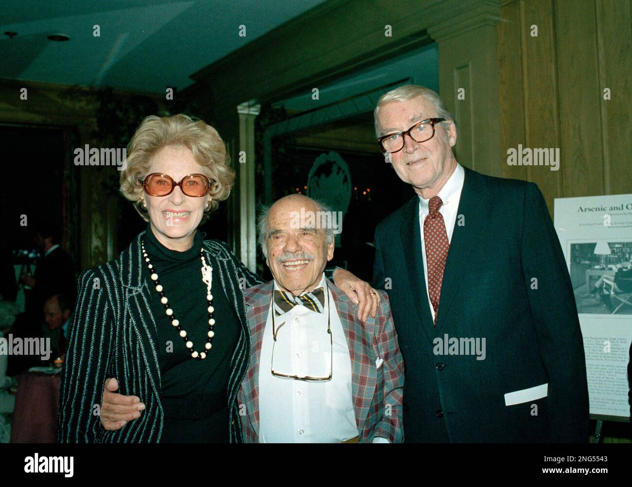 Veteran actor Jimmy Stewart, right, director Frank Capra and his wife ...