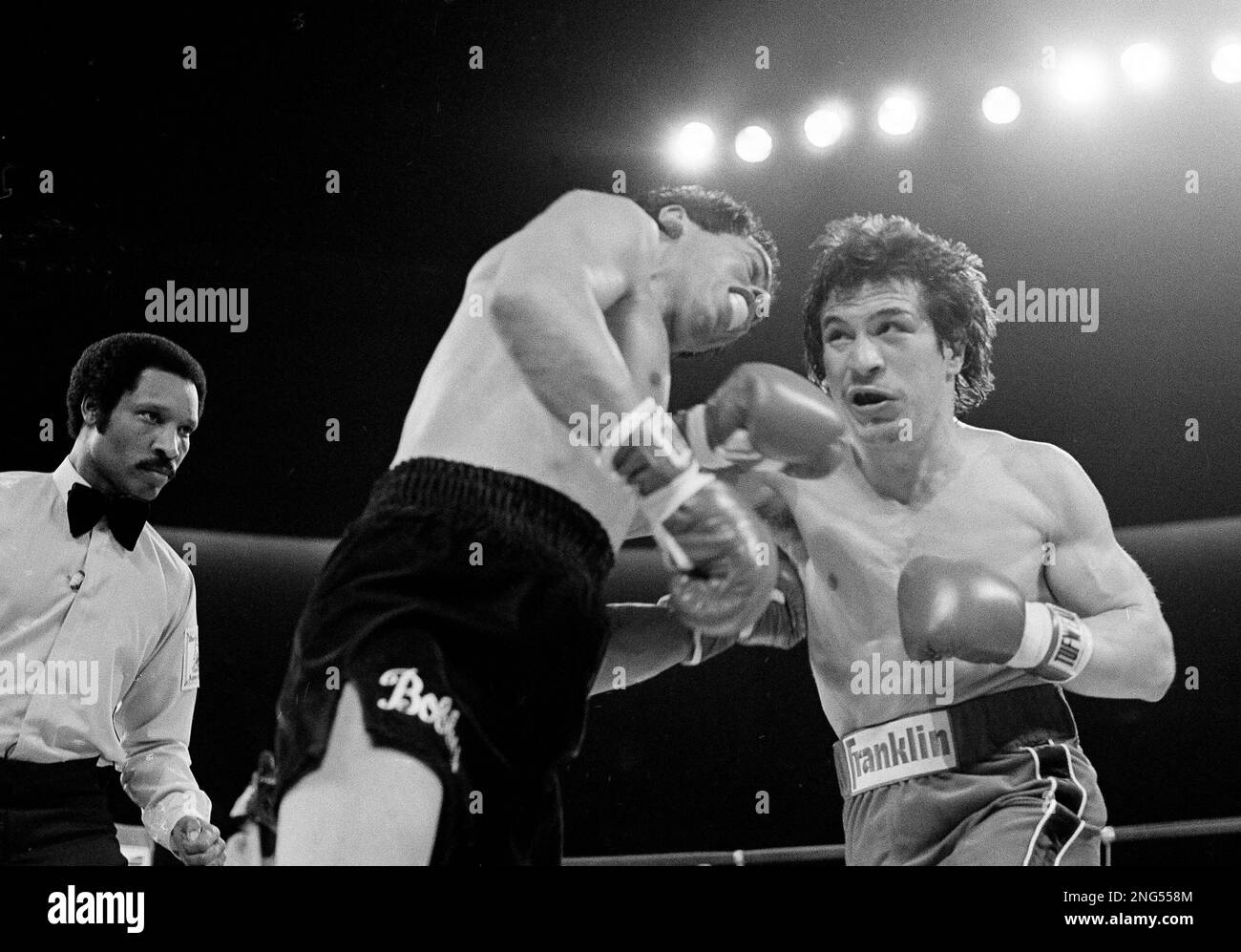With challenger Bobby Chacon, left, wide open, World Boxing Association ...