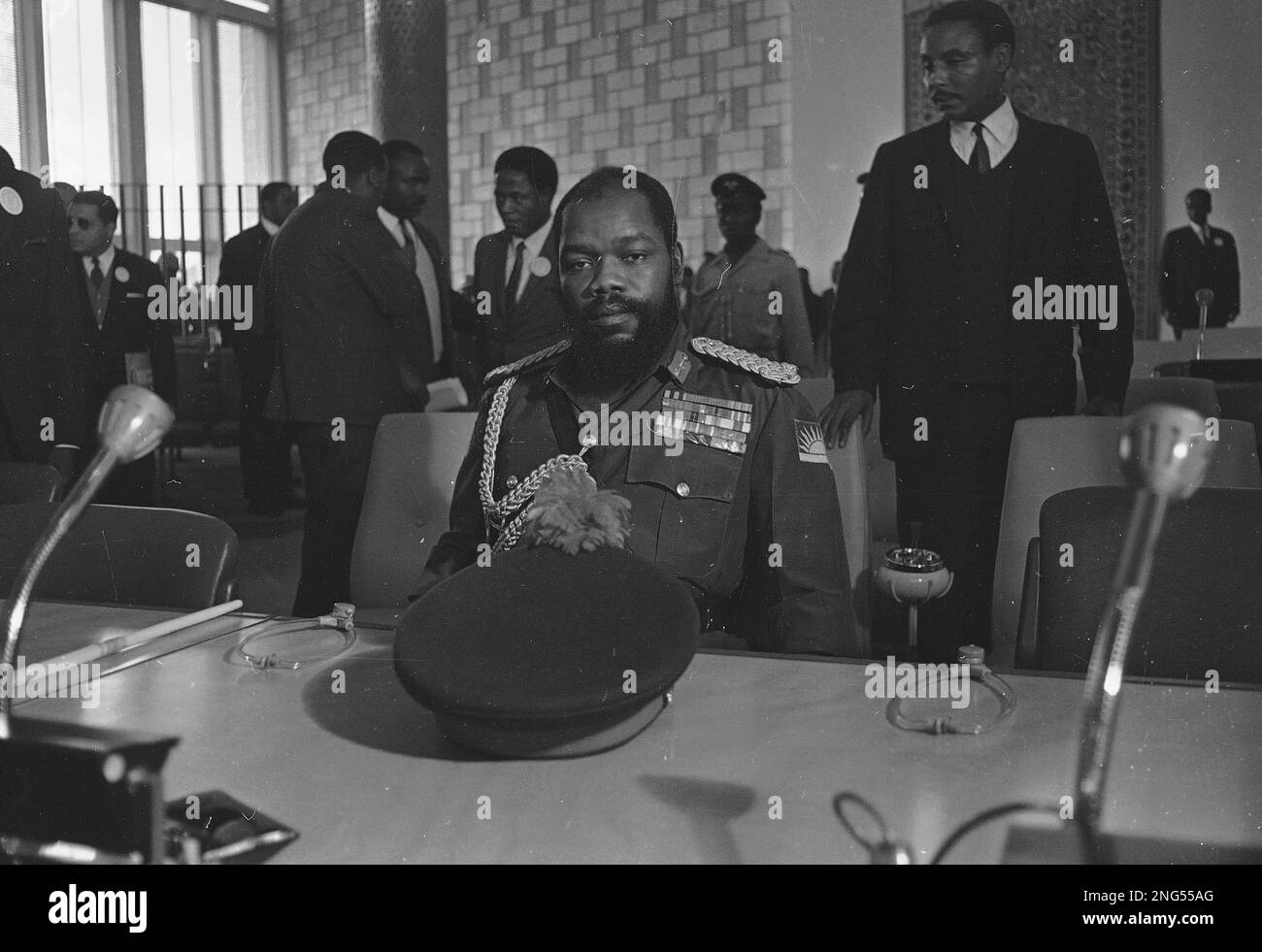 Col. Odumegwu Ojukwu, leader of the secessionist state of Biafra, is ...