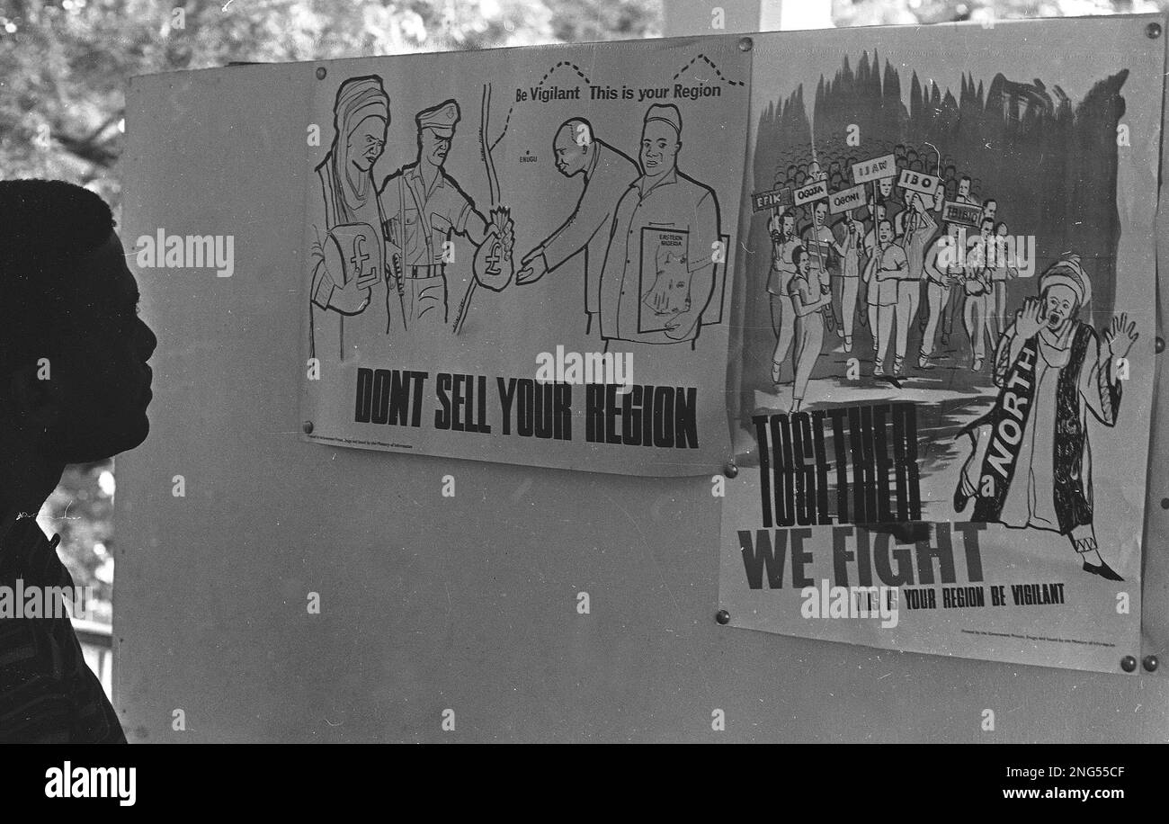 These are posters that hang in the government buildings in Enugu ...