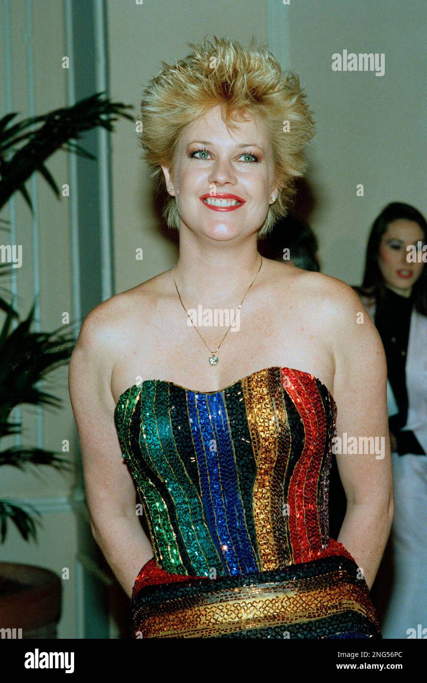 Actress Melanie Griffith is seen at the Golden Globe Awards in Los ...
