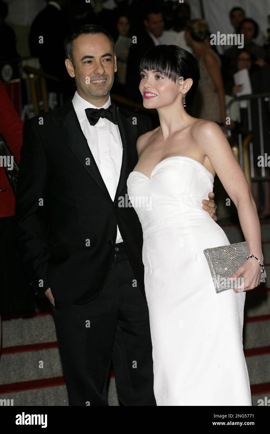 Francisco Costa and Christina Ricci attends the Costume Institute Gala's "Poiret: King of ...