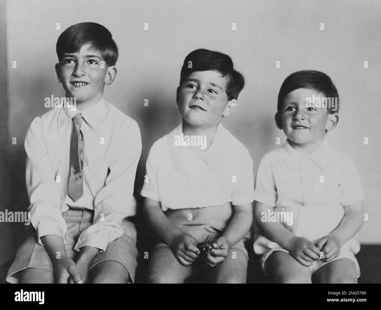 King Peter of Yugoslavia, left, and his brothers, Prince Tomislav ...
