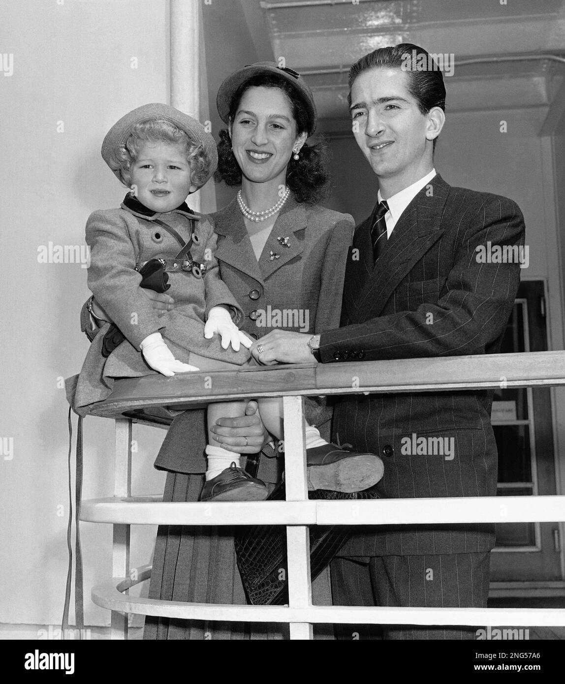 Former King Peter of Yugoslavia and forner Queen Alexandra and their 32 ...