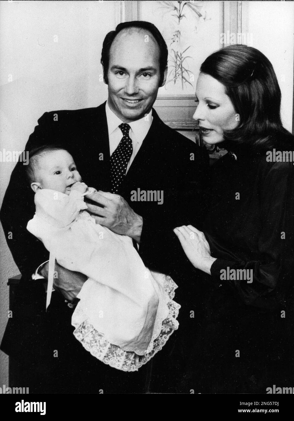 Karim Aga Khan, his wife the Begum Salima, and their son, Prince Rahim ...