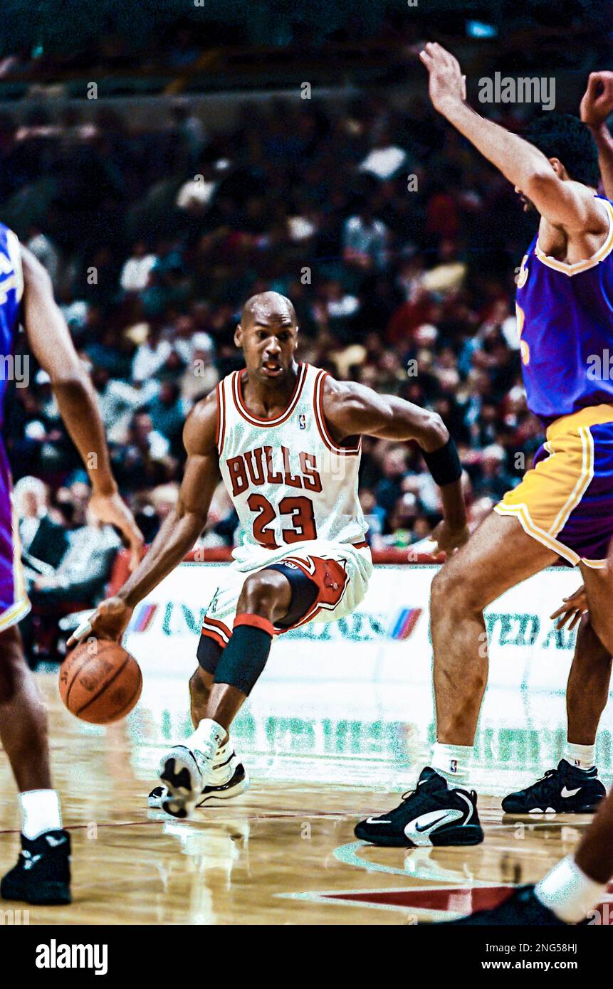 Basketball NBA Michael Jordan, Chicago Bulls in 1995 Stock Photo - Alamy