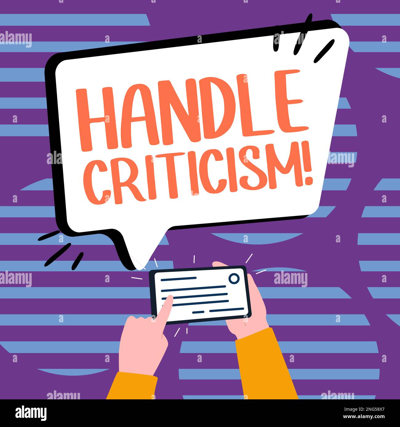 Sign displaying Handle Criticism. Word for process of withstanding ... Sign displaying Handle Criticism. Word for process of withstanding ...