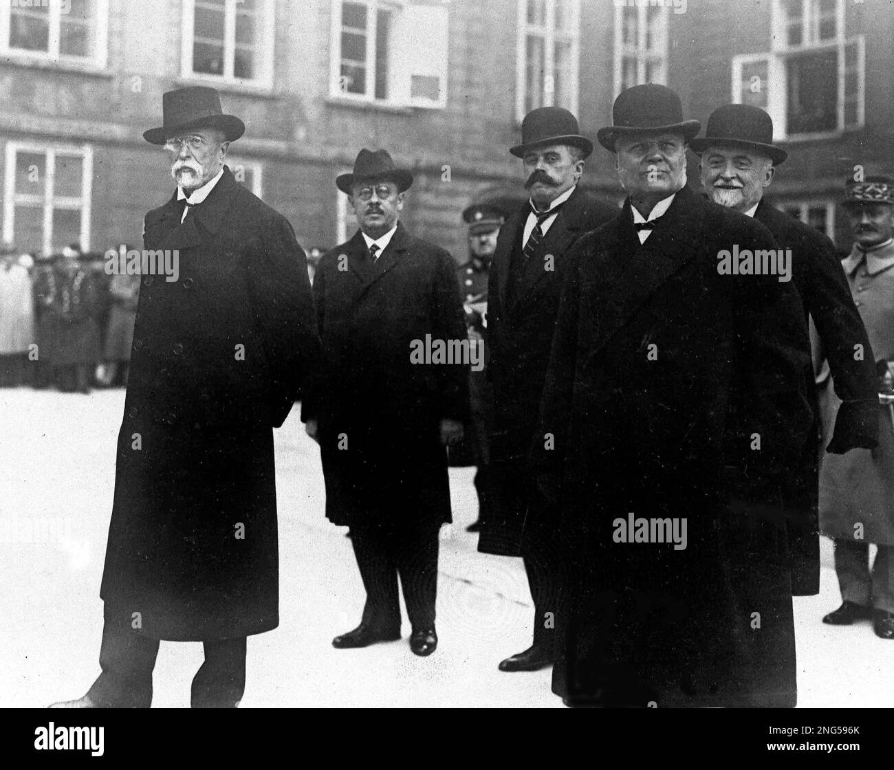 President of Czechoslovakia Tomas Masaryk, left, and Prime Minister ...