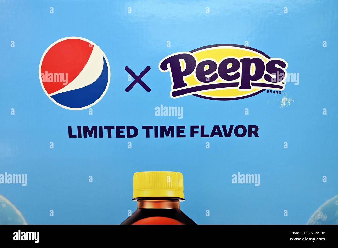 New York, USA. 17th Feb, 2023. Display image of marshmallow Peeps ...