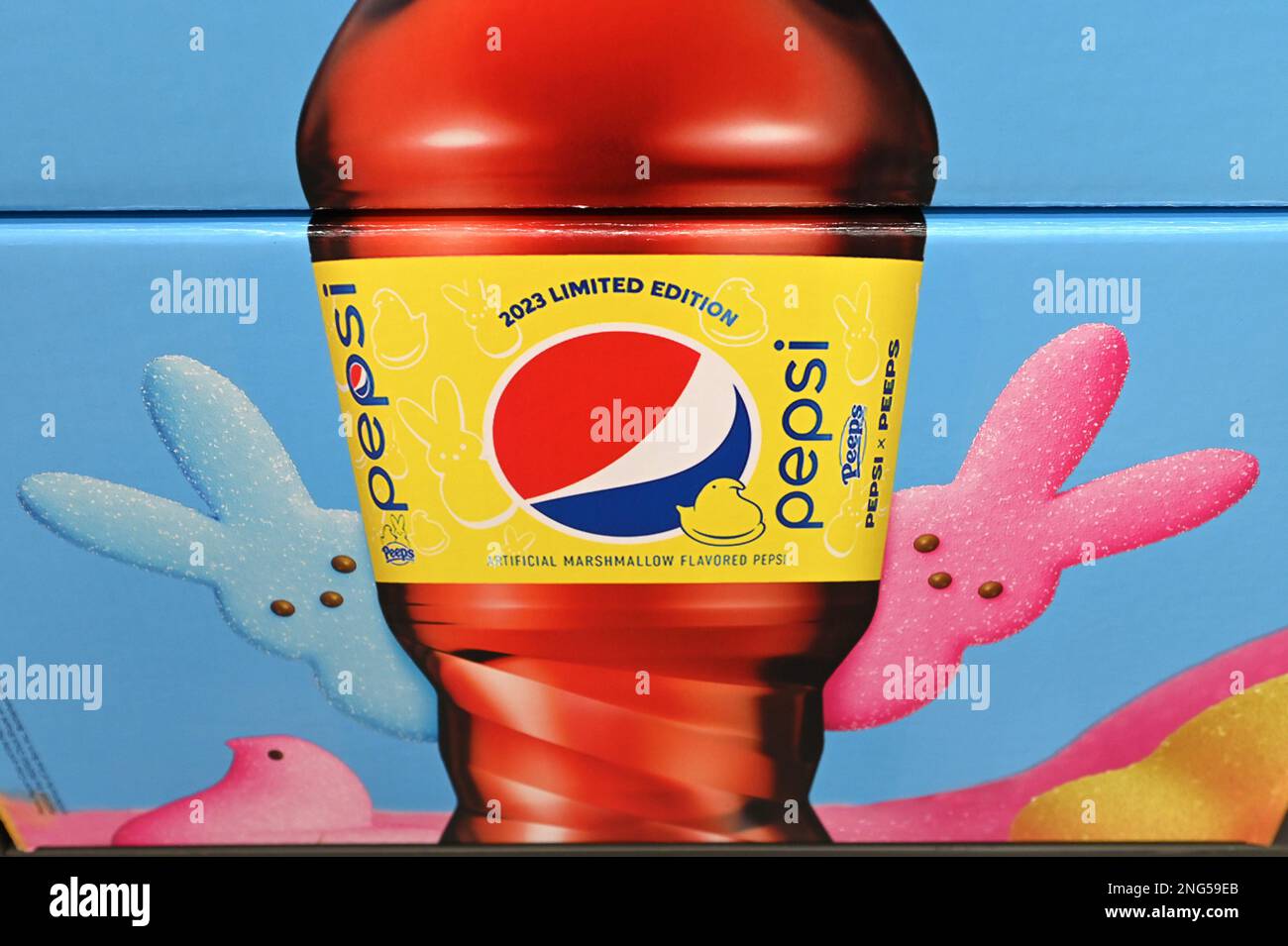 New York, USA. 17th Feb, 2023. Display image of marshmallow Peeps ...