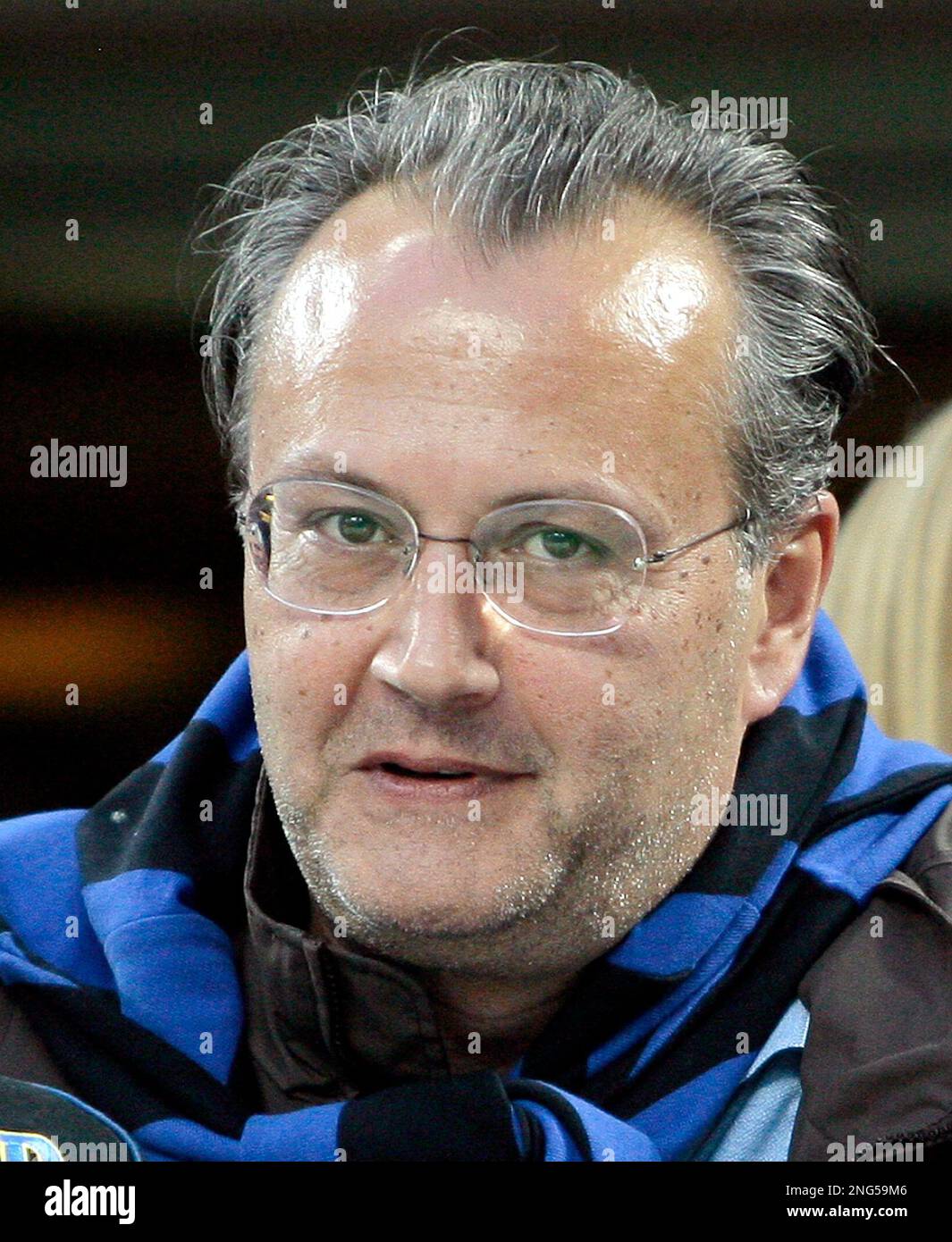 Italian actor Bebo Storti at the San Siro stadium in Milan, Italy ...
