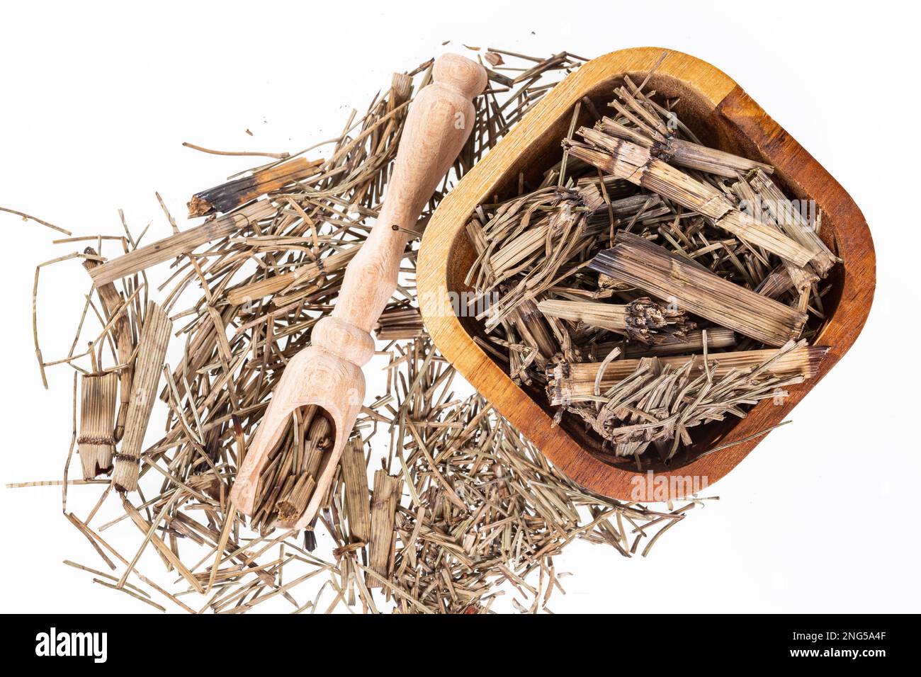Dried Medicinal Herb - Horsetail; Photo White Background Stock Photo ...