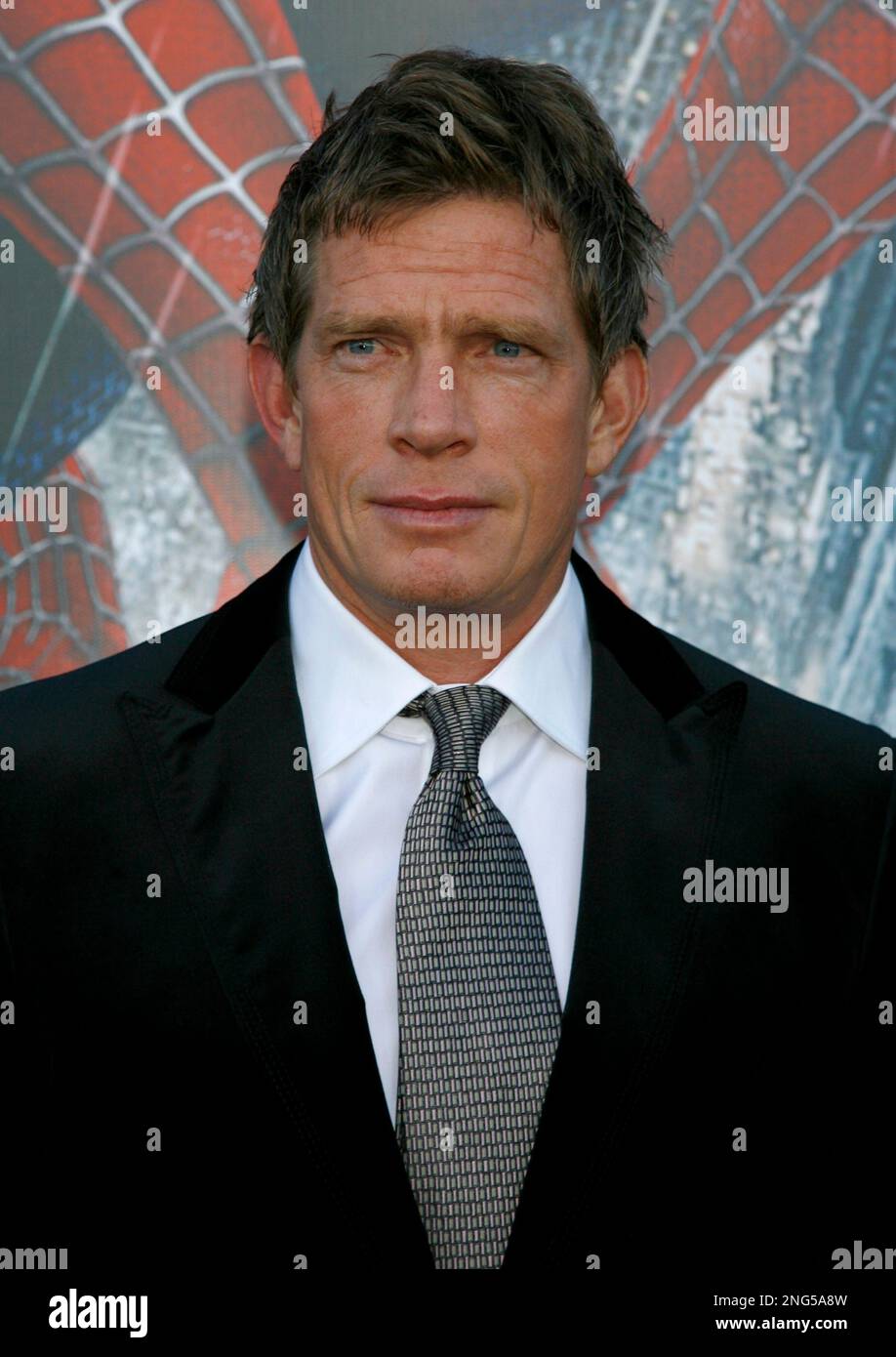 Actor Thomas Haden Church arrives together with his wife for the ...