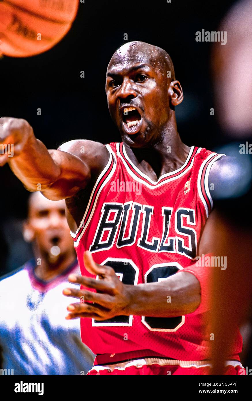 Basketball NBA Michael Jordan, Chicago Bulls in 1996 Stock Photo - Alamy
