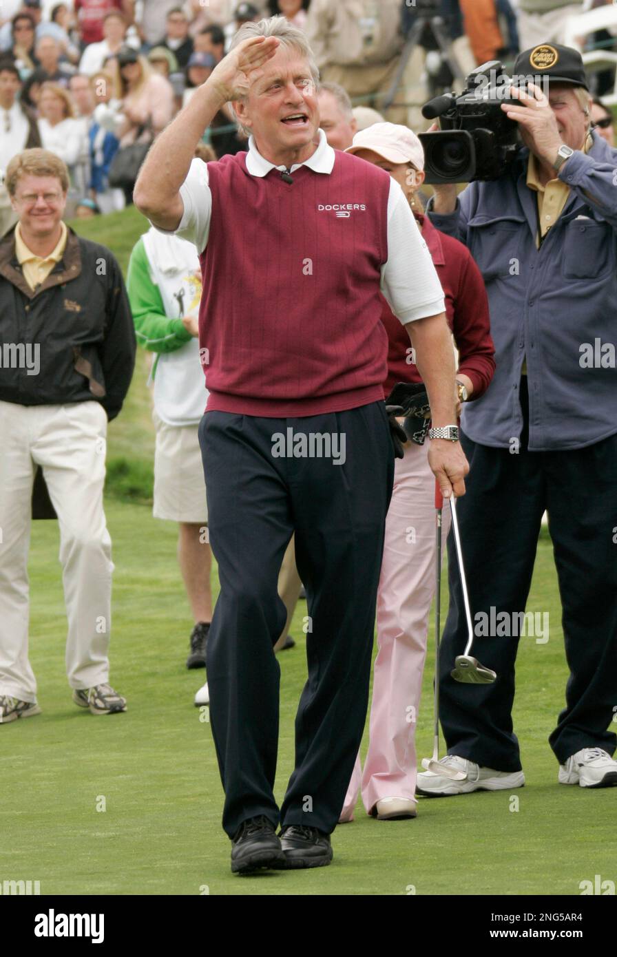 Actor Michael Douglas on the green at the 9th annual Michael Douglas ...