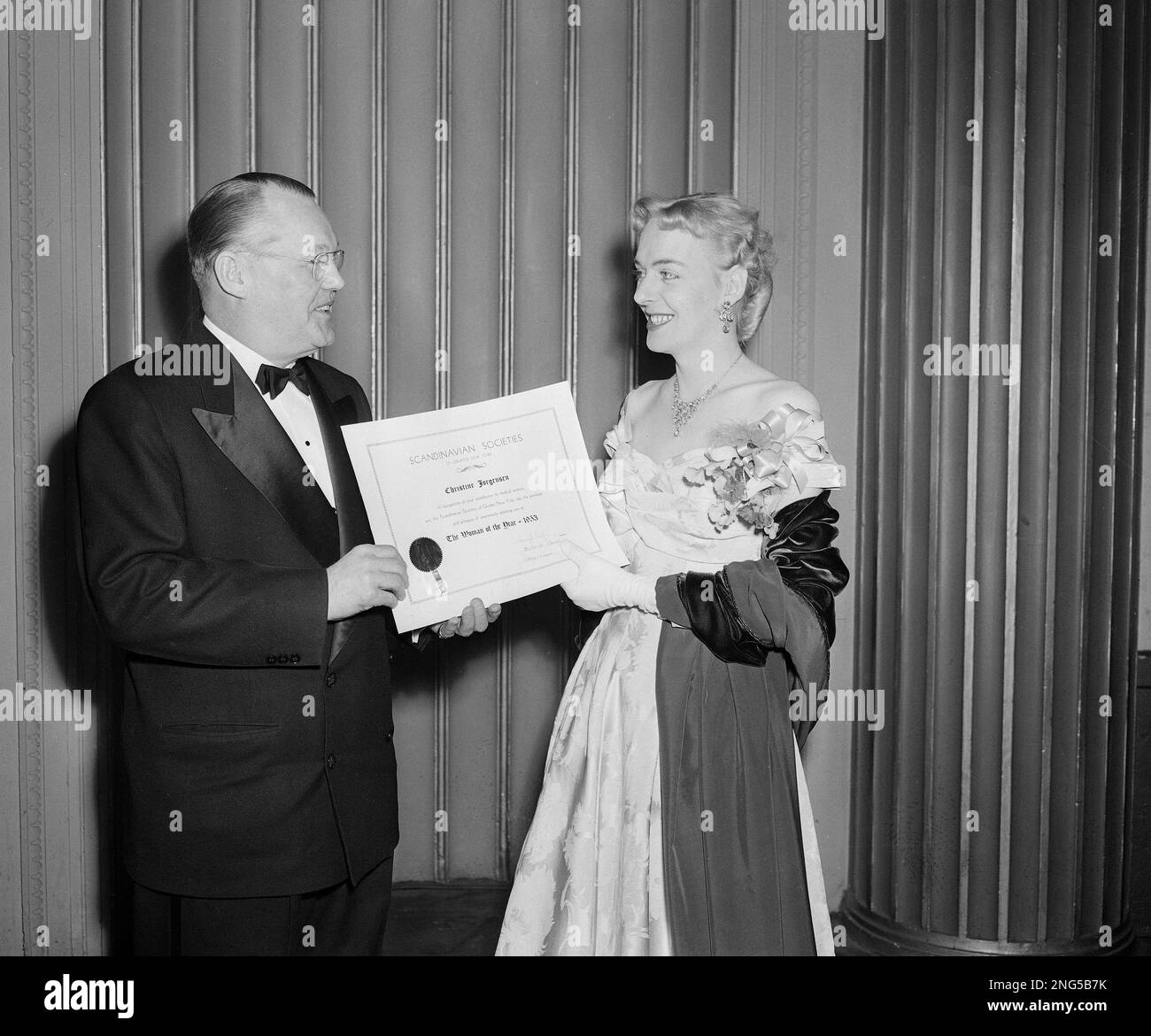 Christine Jorgensen, 26-year-old former Bronx, N.Y., soldier who was ...