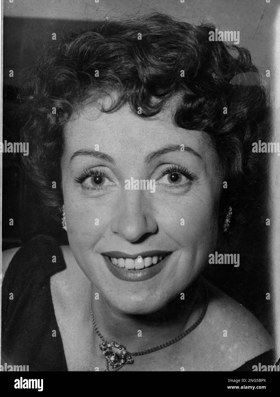 Portrait of French actress Danielle Darrieux, is for the first time in ...