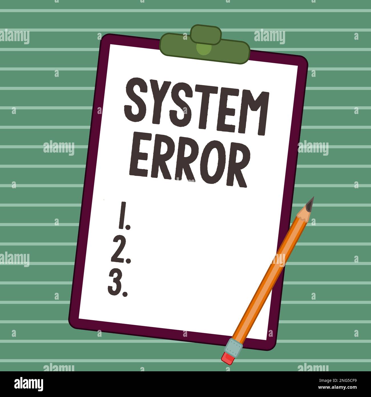 Hand writing sign System Error. Internet Concept Technological failure Software collapse crash ...